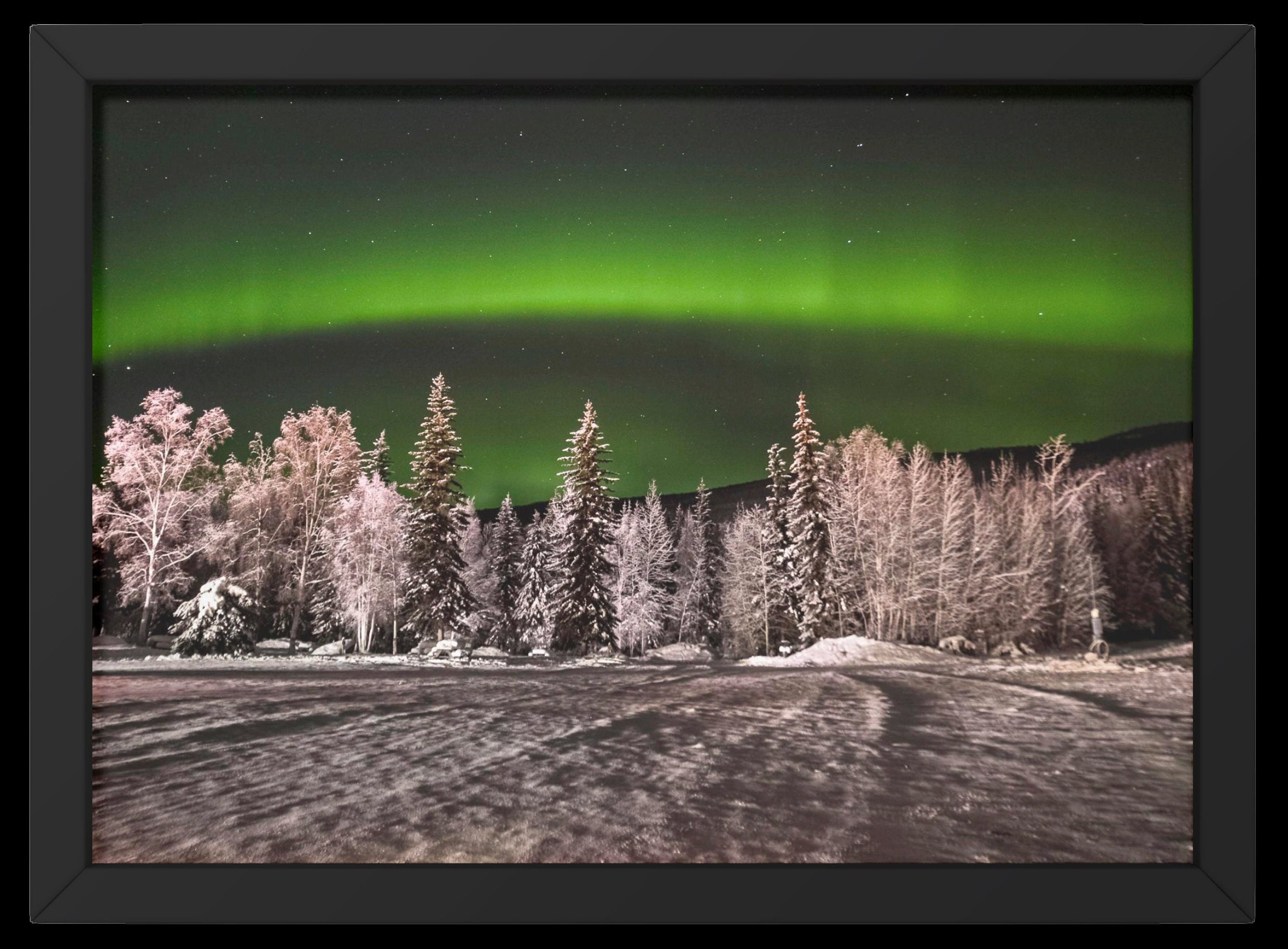 Northern Lights Astrophotography Print, Dark Night Sky Art Photo ...