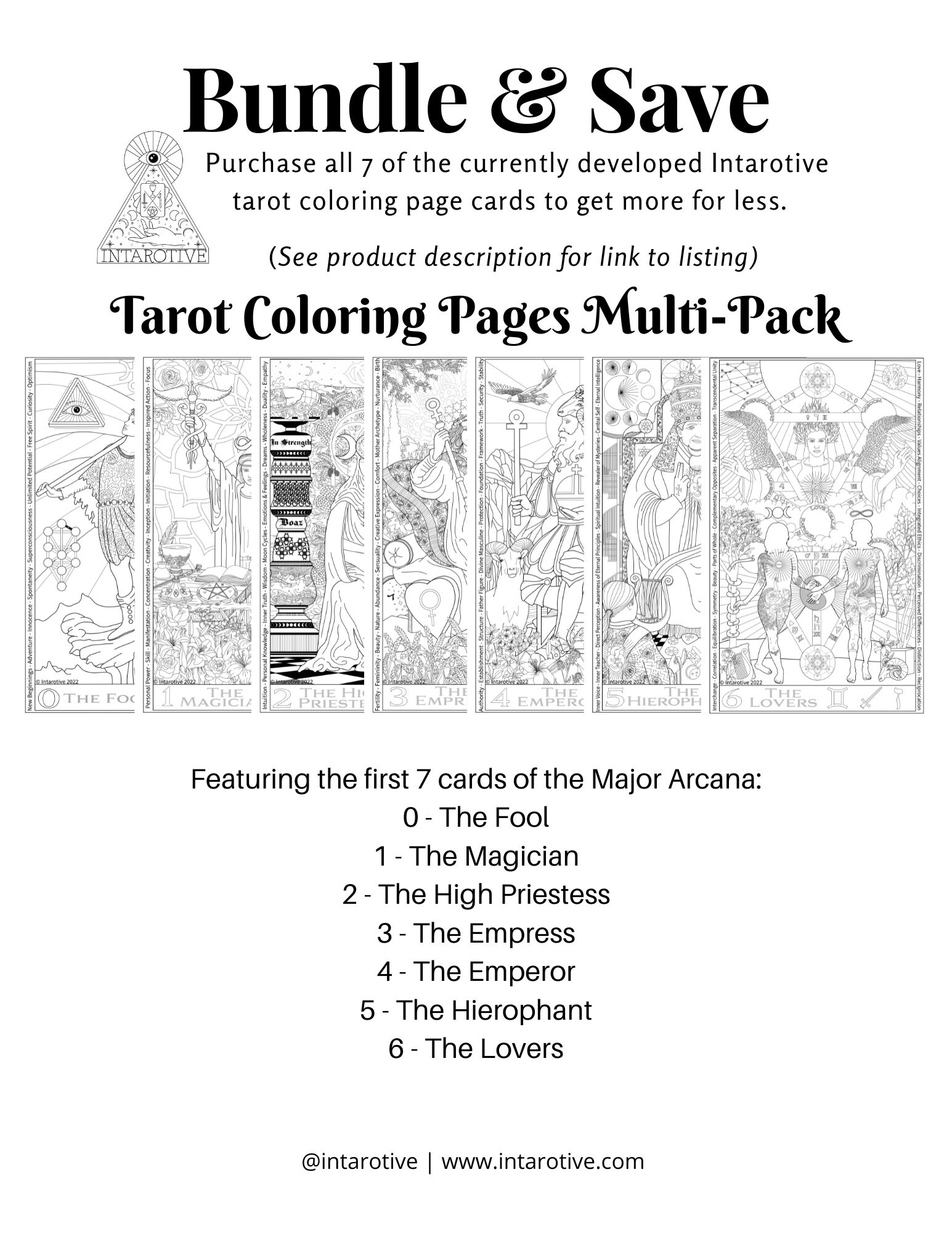 The Empress Tarot Coloring Page: Major Arcana, Divine Feminine (PDF ...