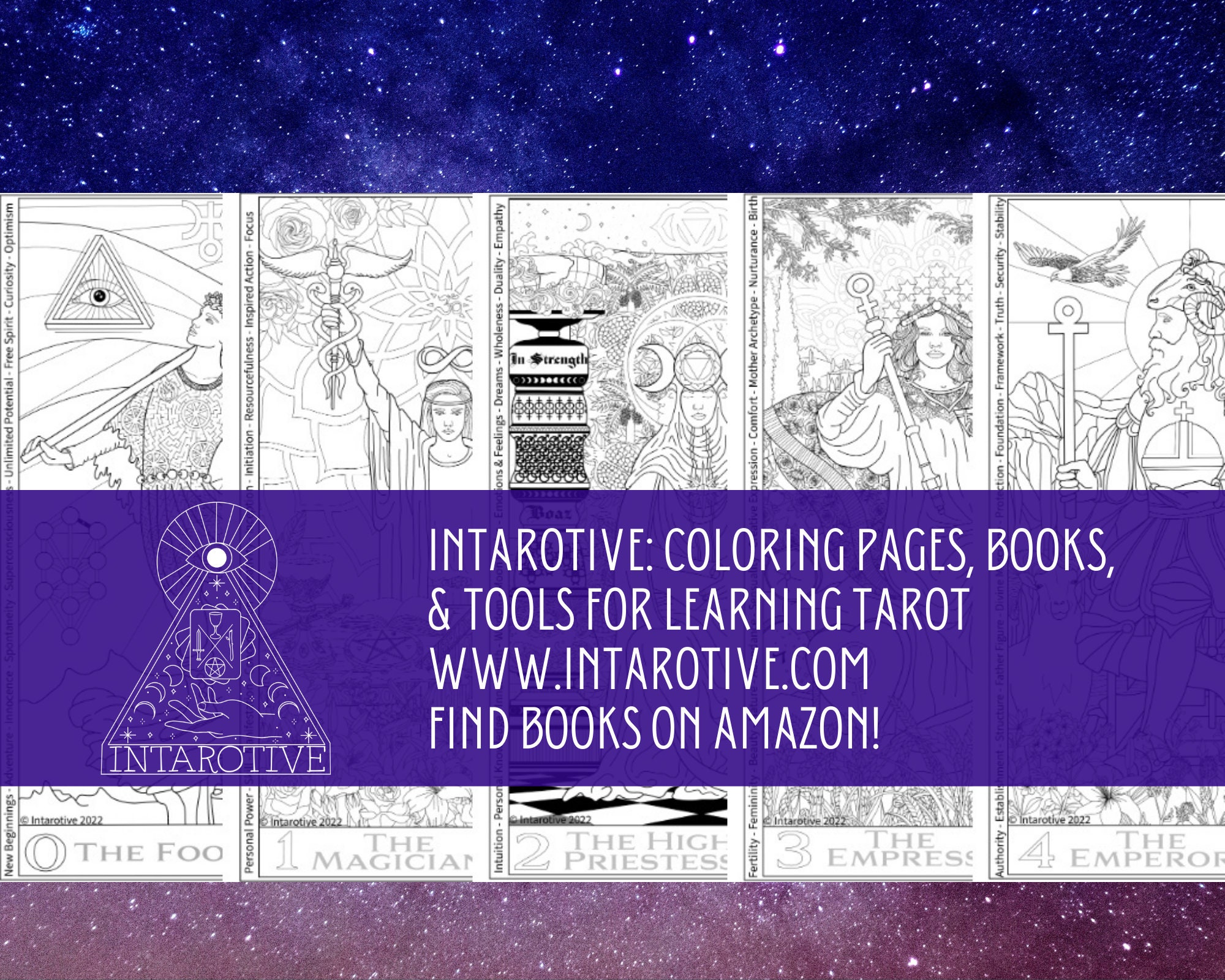 The Emperor | Tarot | Adult Coloring Page | Tarot Card Design | Divine ...