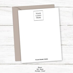 Personalized Business Note Card Set | Professional Notecards for ...