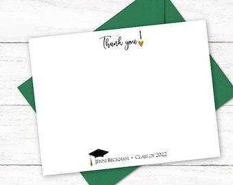 Personalized Graduation Thank You Notes Graduate Notecards - Etsy