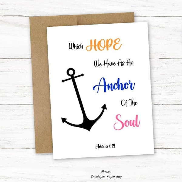 Anchor Bible Verse - Etsy