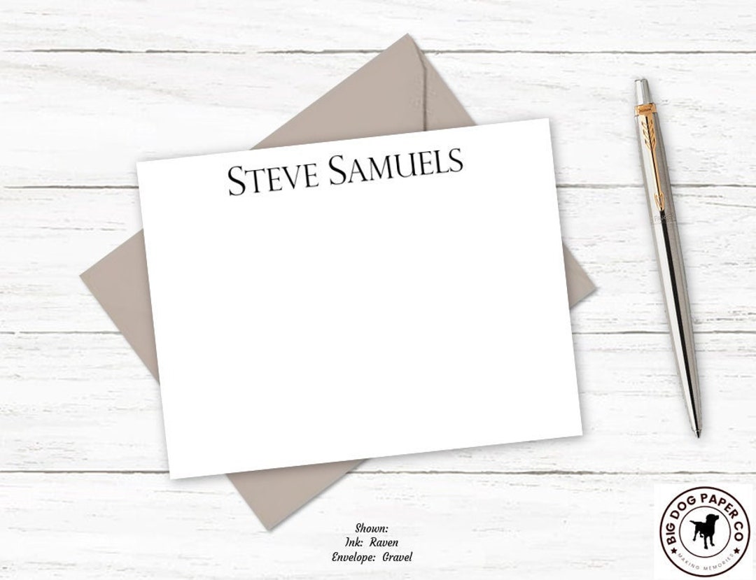 Personalized Business Note Card Set | Professional Notecards for ...