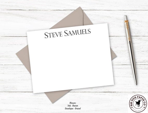 Personalized Business Note Card Set Professional Notecards - Etsy