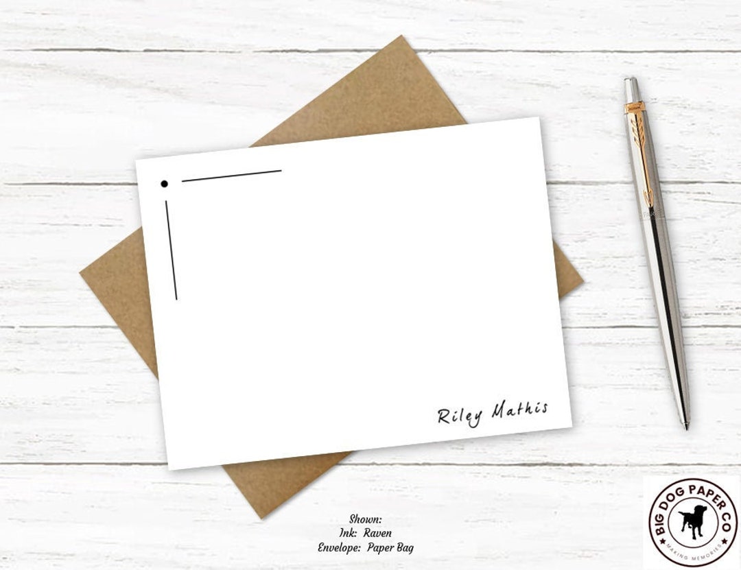 Personalized Note Card Set | Personalized Stationery Cards | Custom ...