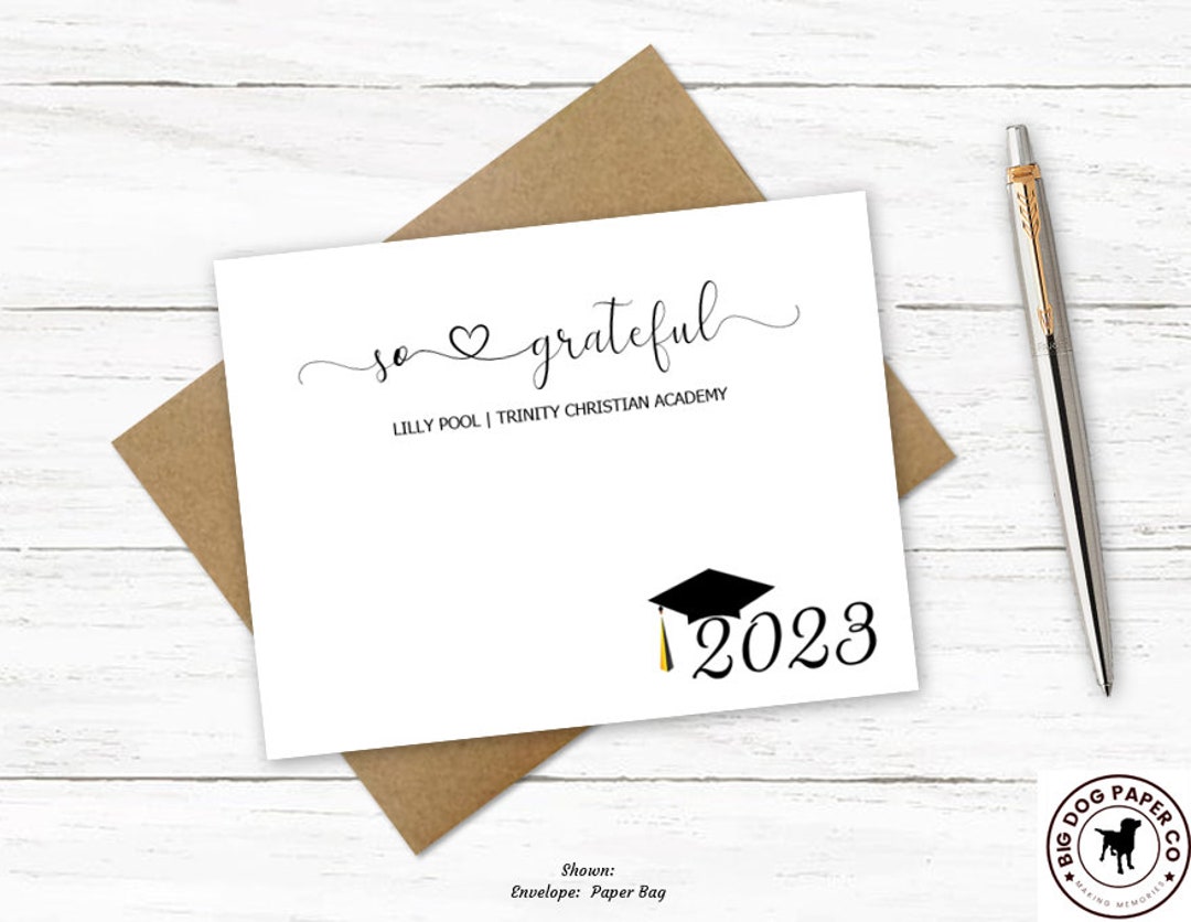 Personalized Graduation Thank You Cards | College Graduate, High School ...