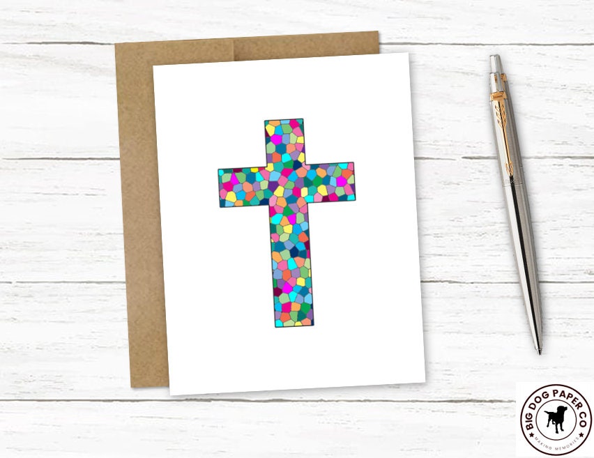 Cross Note Cards, Blank Note Cards With Bible Verse or Without Verse ...