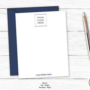 Personalized Business Note Card Set | Professional Notecards for ...