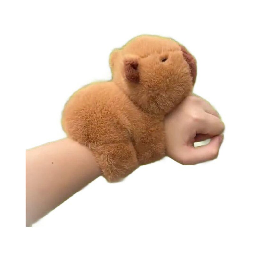 Capybara Slap Bracelet Plush Toy – Cute Wrist Buddy for Kids and Girls ...