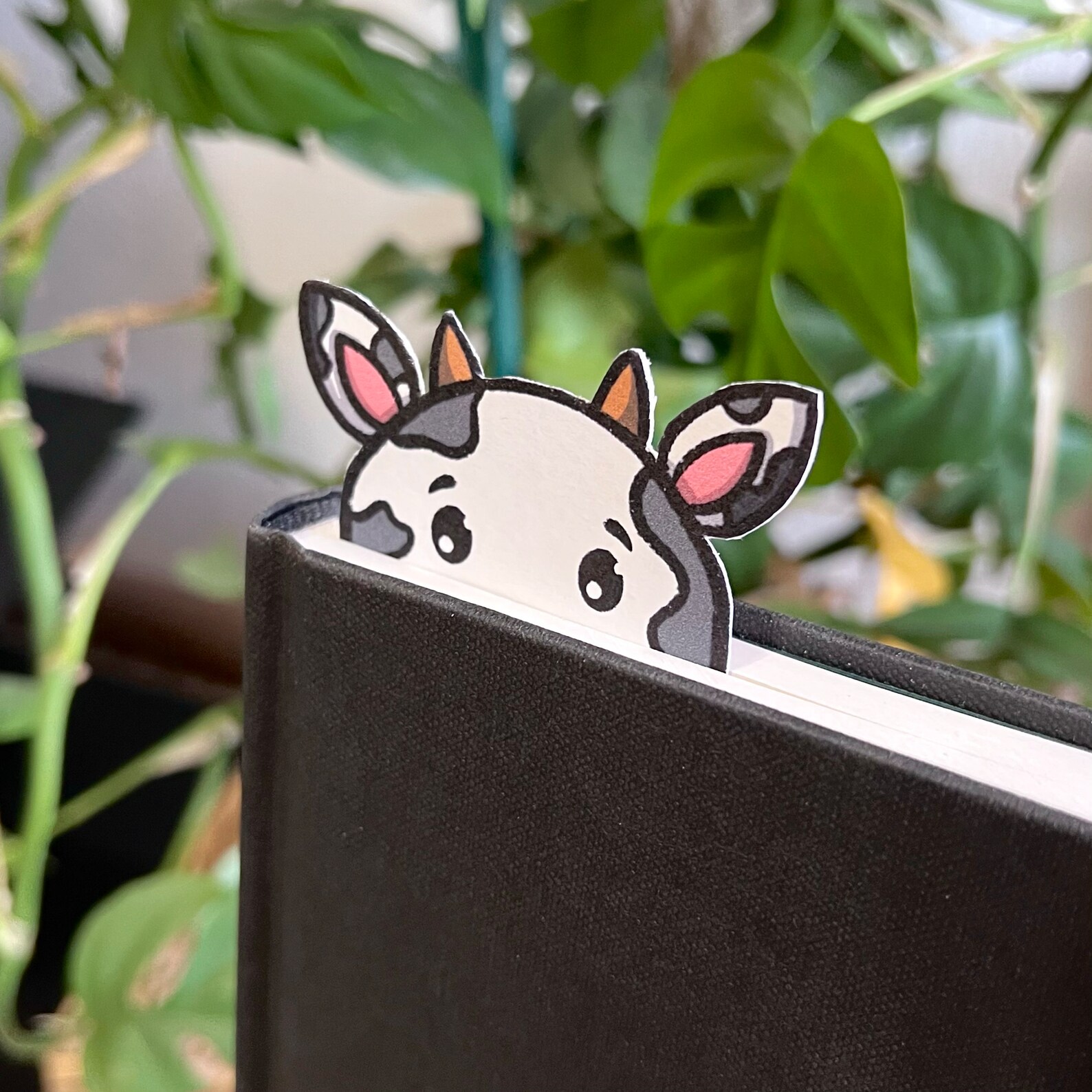 Printed Art Bookmarks Cute Cow Original Digital Drawing 2.5 X 6 Inch - Etsy