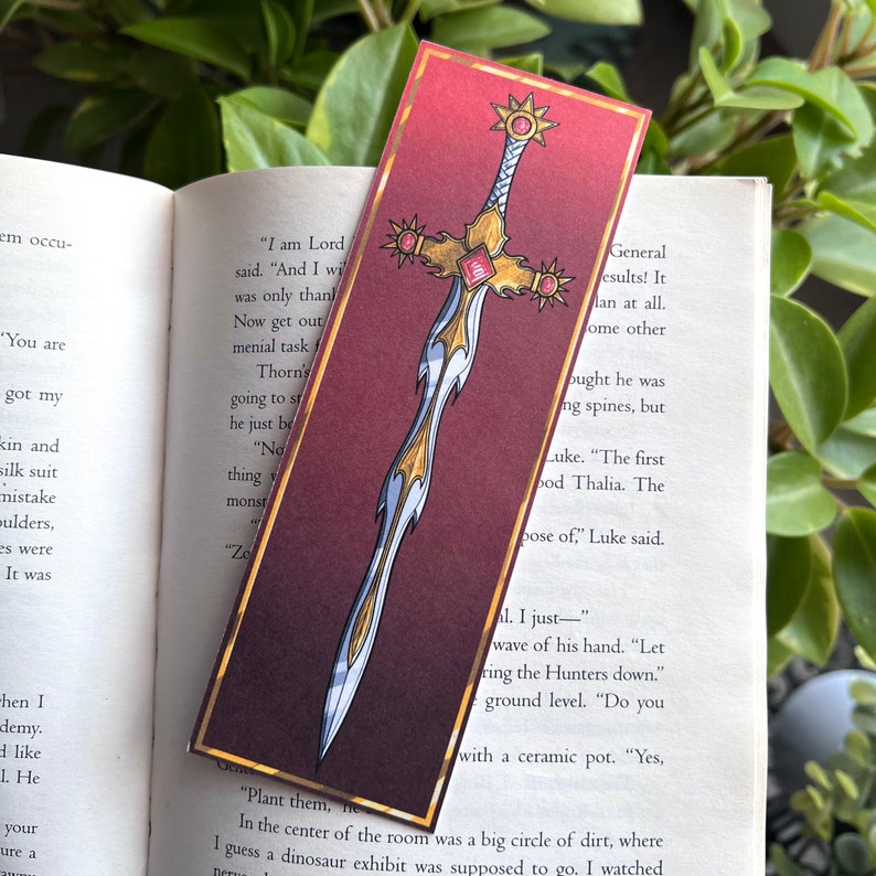 Elemental Sword Bookmarks Original Printed Art 2 X 6 Inch Anemo, Dendro ...