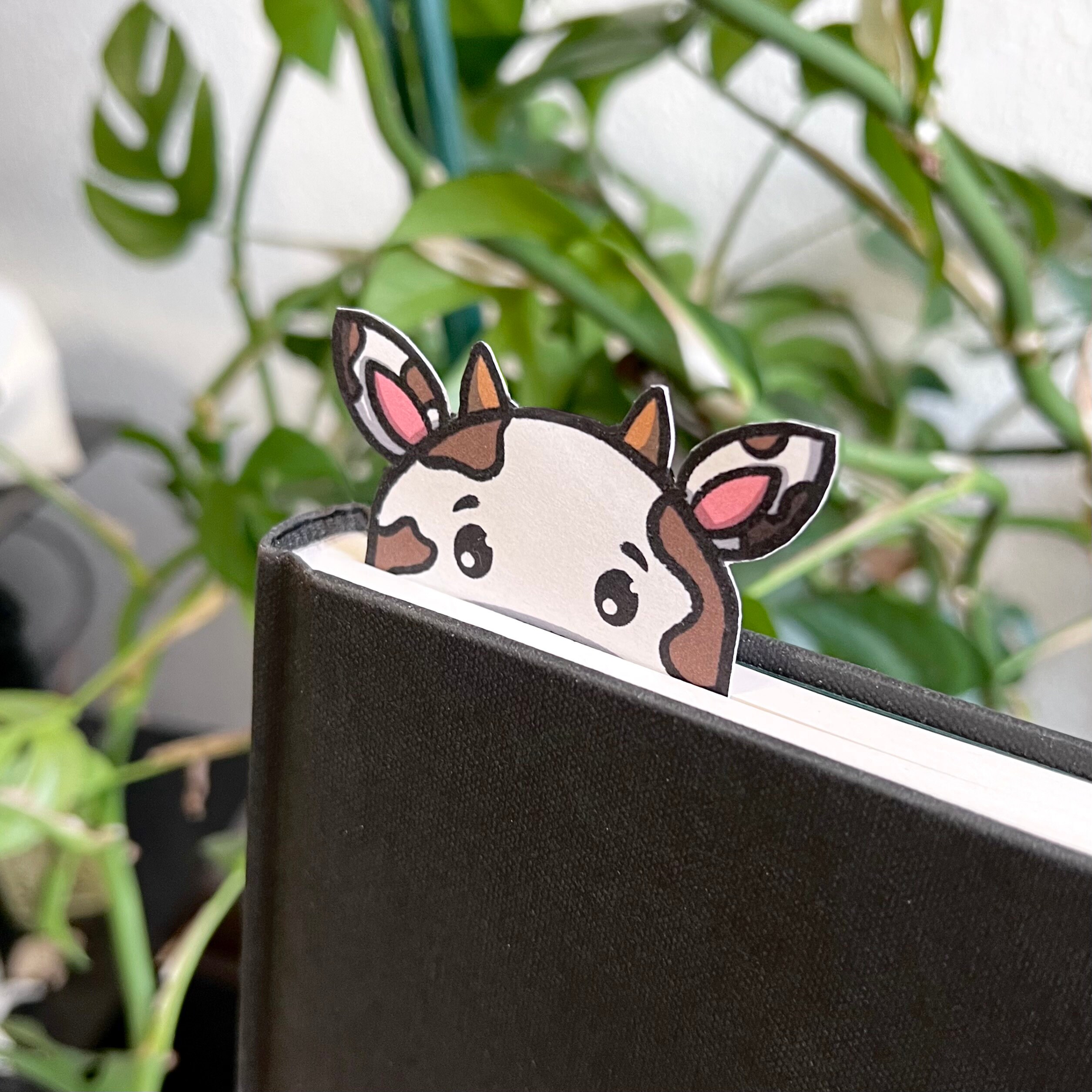 Printed Art Bookmarks Cute Cow Original Digital Drawing 2.5 X 6 Inch - Etsy