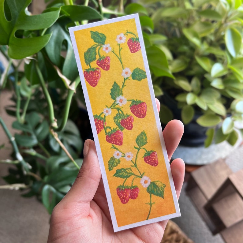 Printed Art Bookmarks Cottage Core Original Watercolor - Etsy