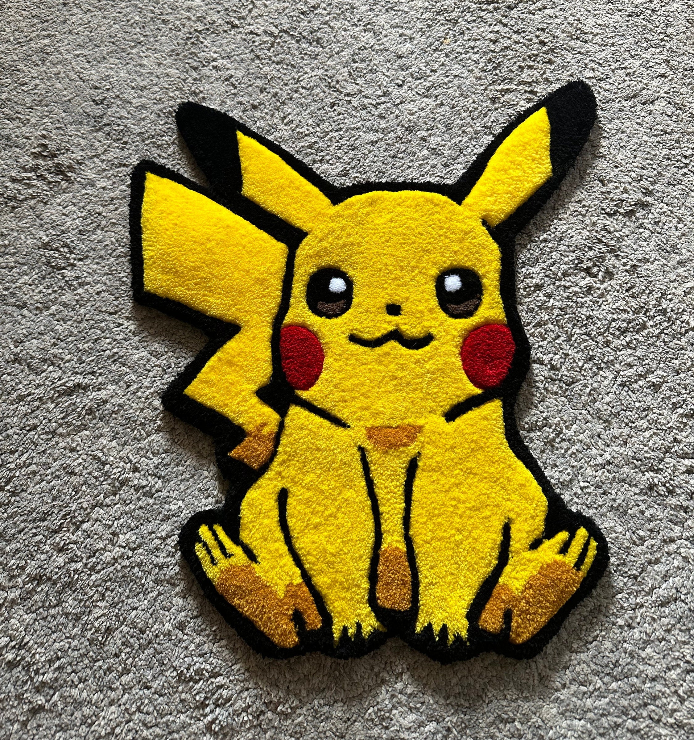 Pikachu Rug Custom Rug Wall Art Pokemon Pikachu - Etsy