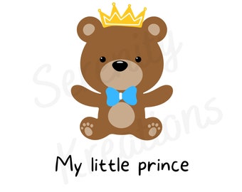 Bear Prince Svg - Etsy