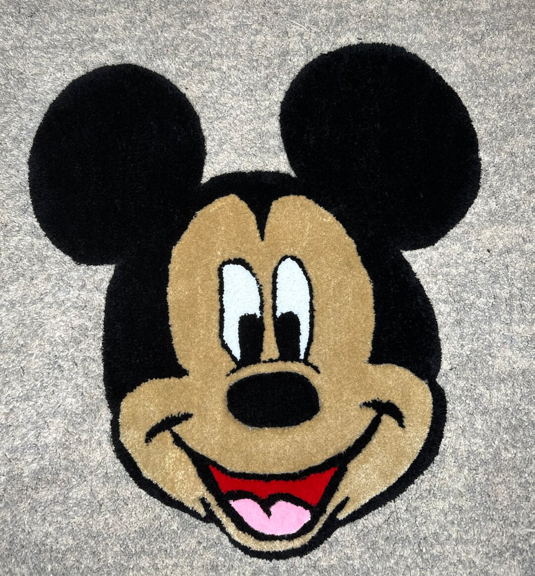 Hand Tufted Mickey Mouse Rug Custom Rug Wall Art - Etsy