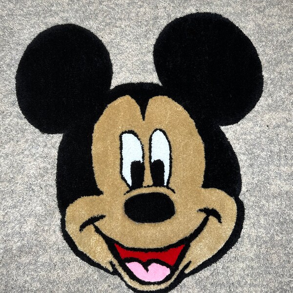 Mickey Mouse Rug - Etsy