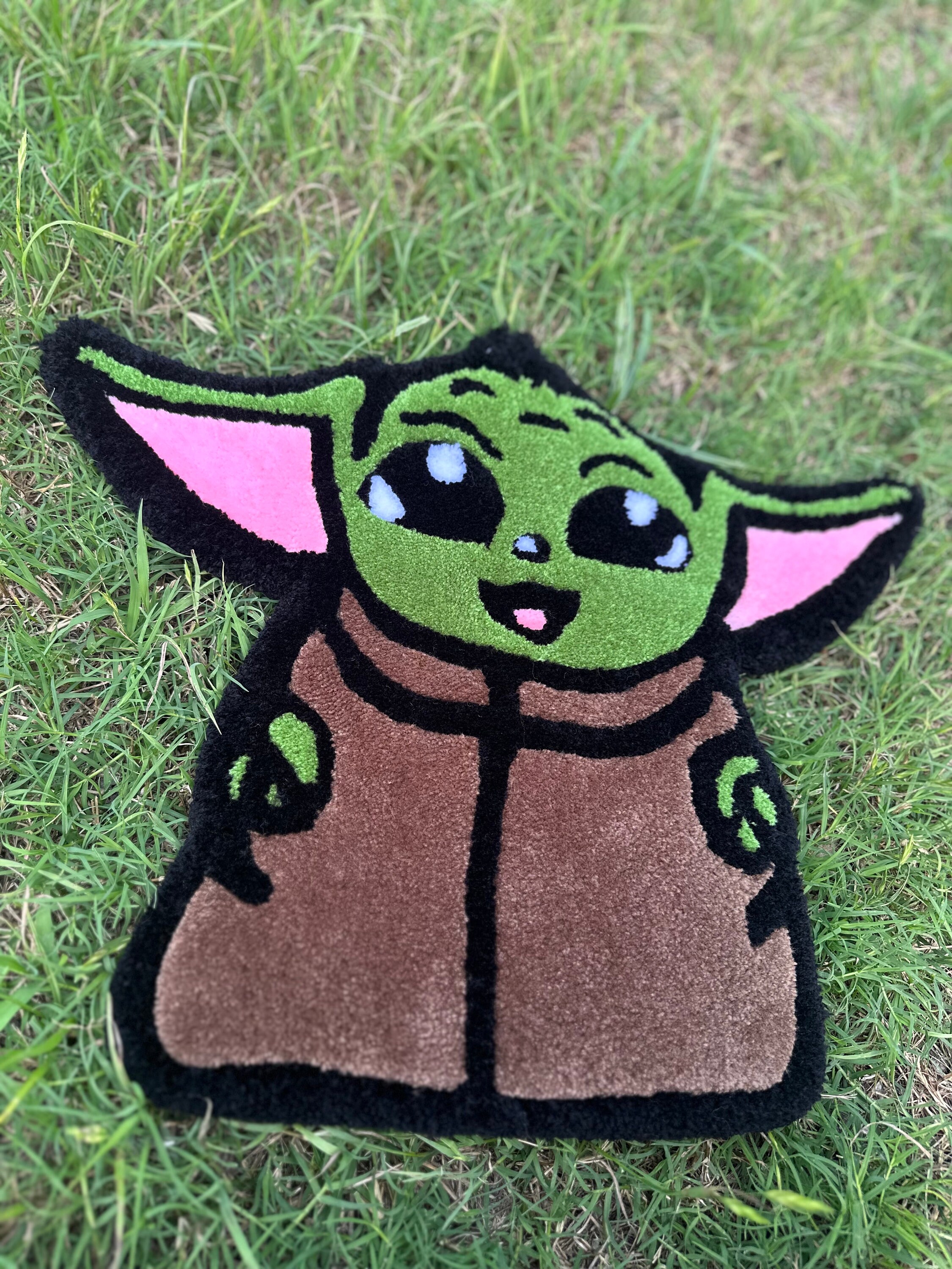 Baby Yoda Rug Custom Rug Wall Art Baby Yoda - Etsy