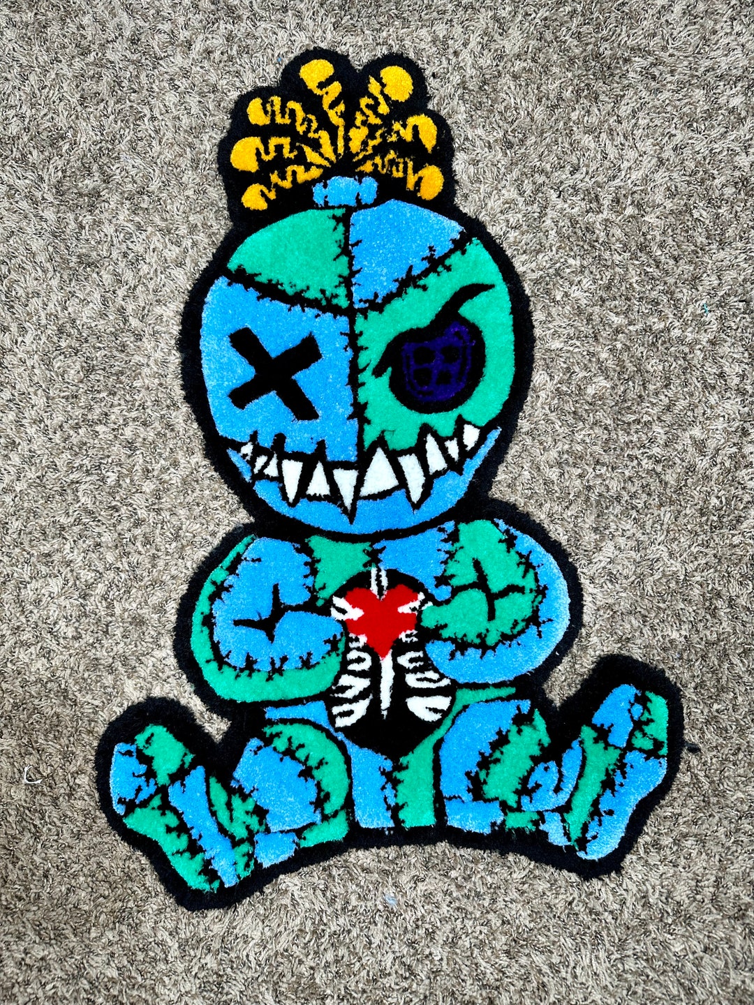 Tufted Voodoo Doll Custom Rug Wall Art Voodoo Doll - Etsy