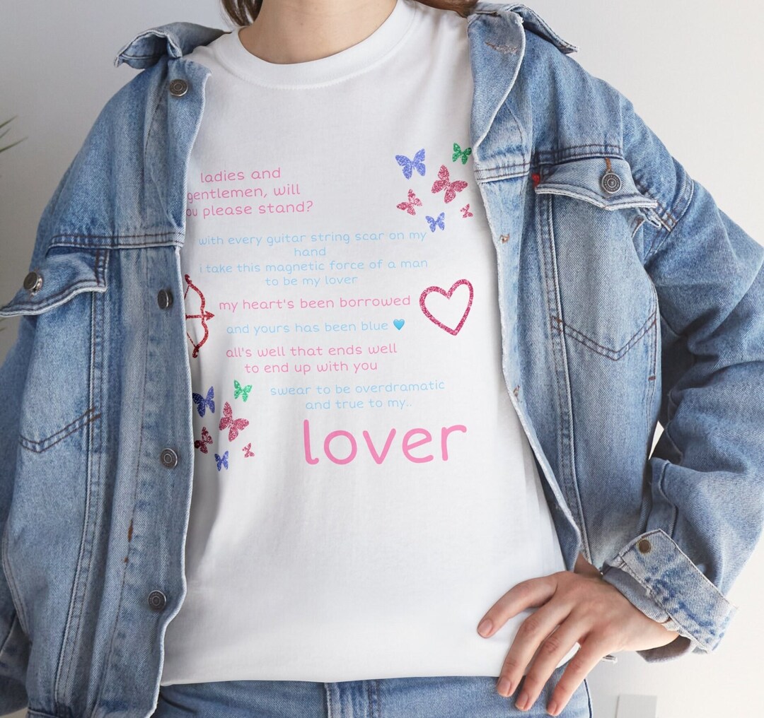 Taylor Swift Lover Tee Lover Lyrics Taylor Swift Eras Tour Shirt Taylor ...
