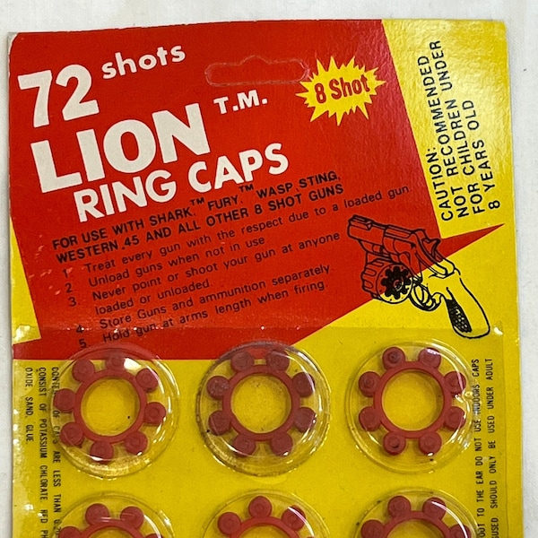 12 Shot Ring Caps - Etsy