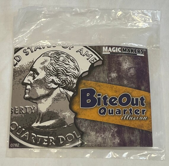 Bite Out Quarter Illusion Coin Magic Shop Trick MIP Unused - Etsy