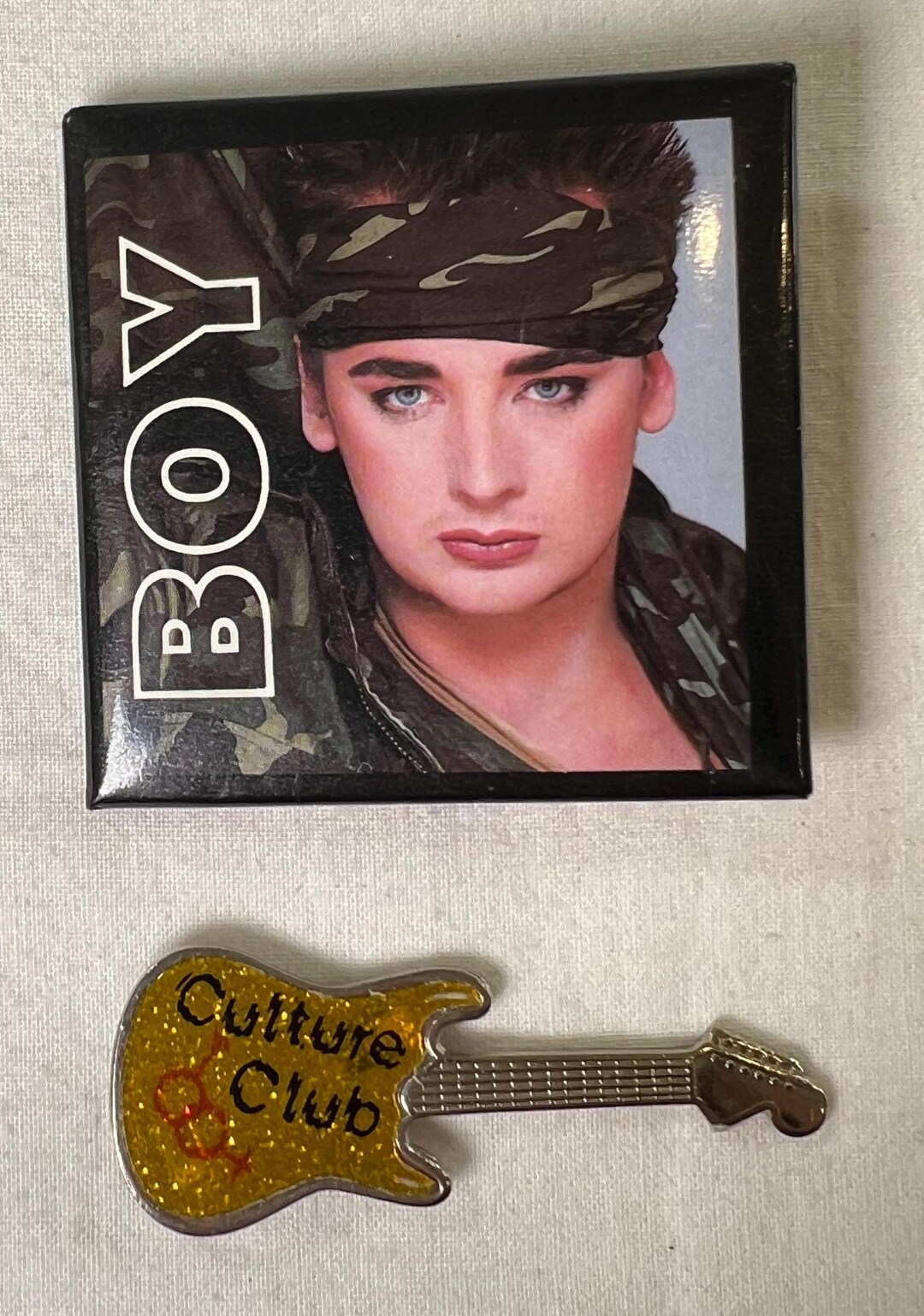 Boy George Culture Club Vintage 80s Pinback Pin Button Lot 1985 ...