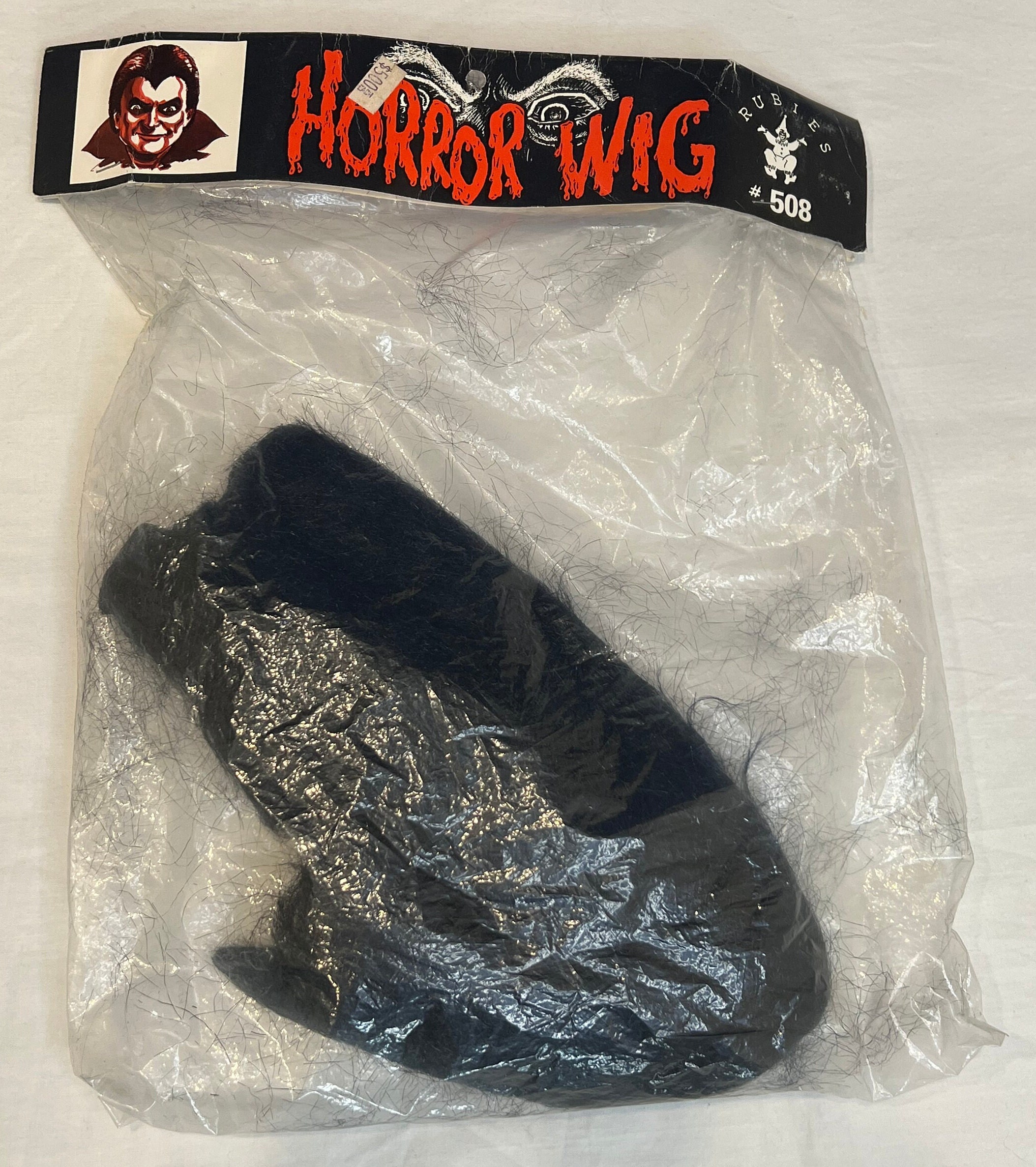Vintage Dracula Vampire Horror Wig Costume Accessory Rubies Unused ...