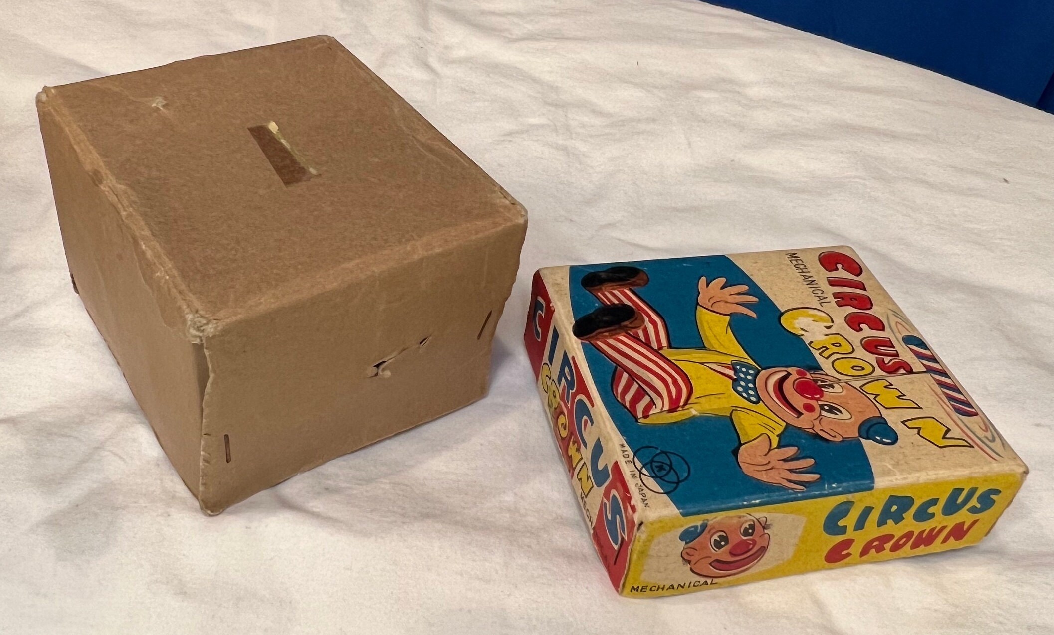 Circus Clown Crown Mechanical Tin Toy Vintage Made in Japan - Etsy