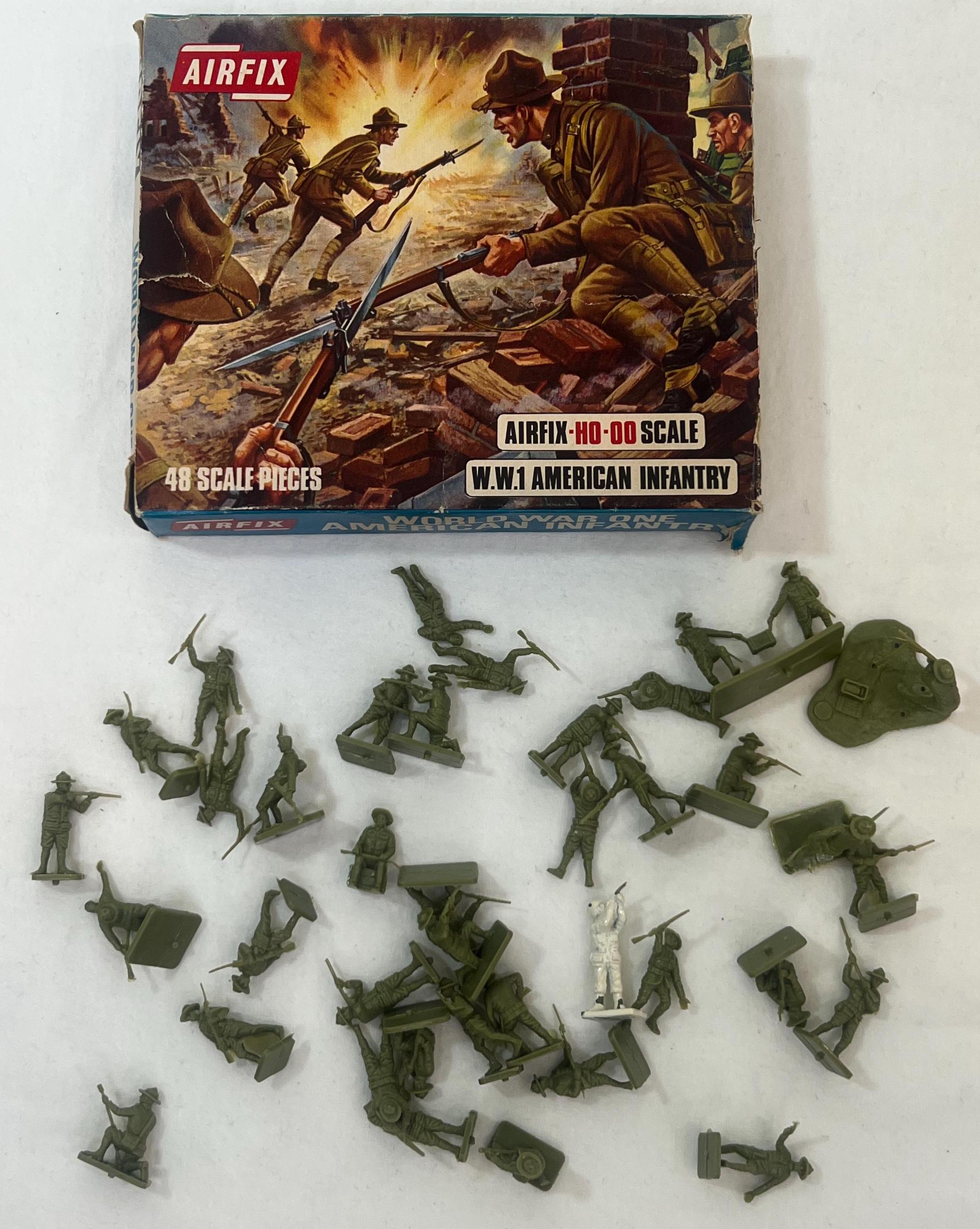 World War One American Infantry Airfix 39 Pc in Box Miniature Soldier ...