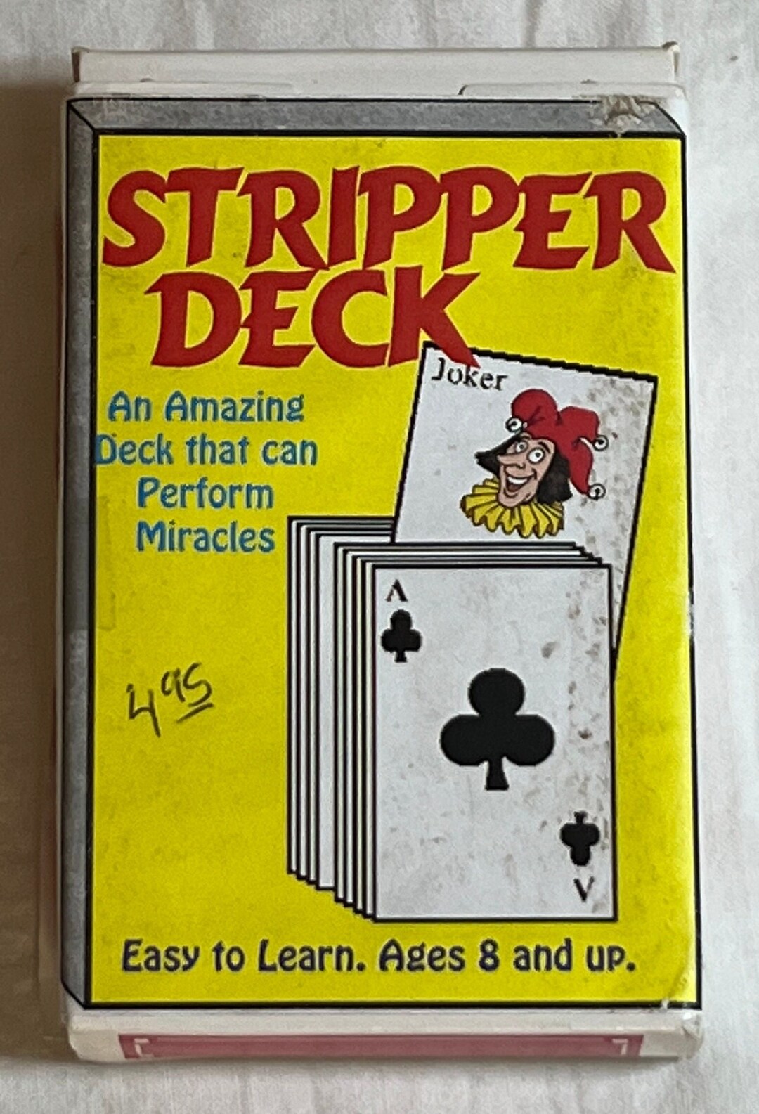 Stripper Deck Magic Trick Card RED Fox Lake Deck MIP Packaged Store Old ...