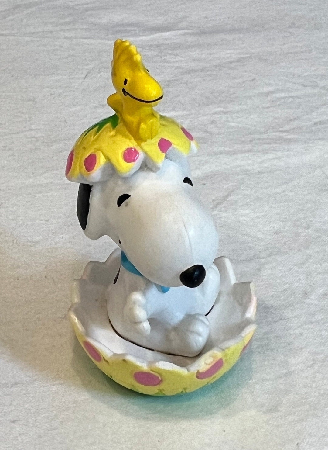 Peanuts SNOOPY Easter Egg Crack Hatching W/ Woodstock 1996 PVC Figure ...