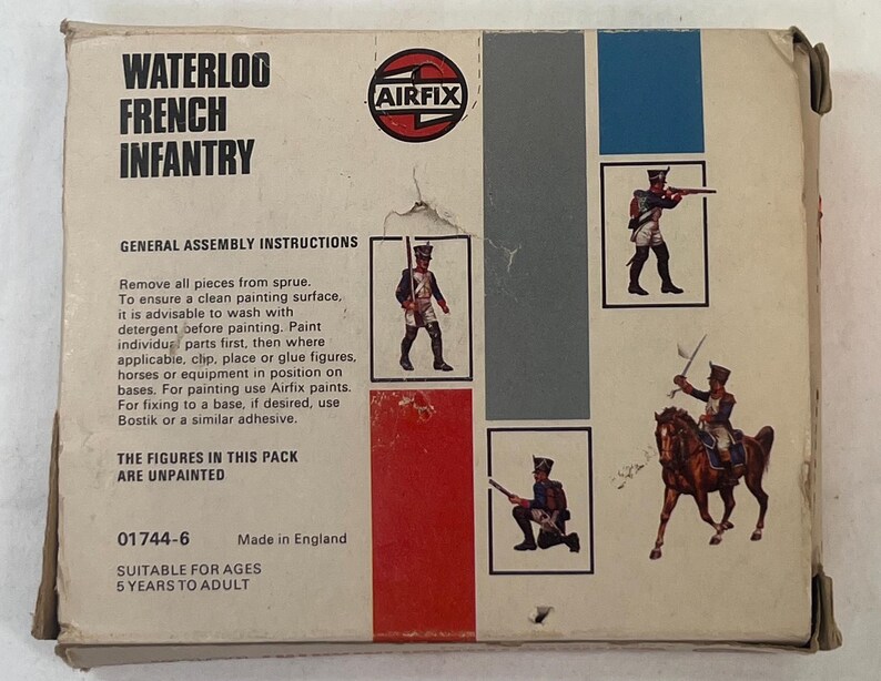 Waterloo French Infantry Airfix 42 Pc Miniature Soldier Model Kit ...