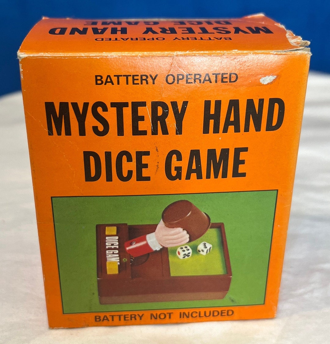 Vintage Mystery Hand Dice Game Battery Operated Unused Magic Store ...