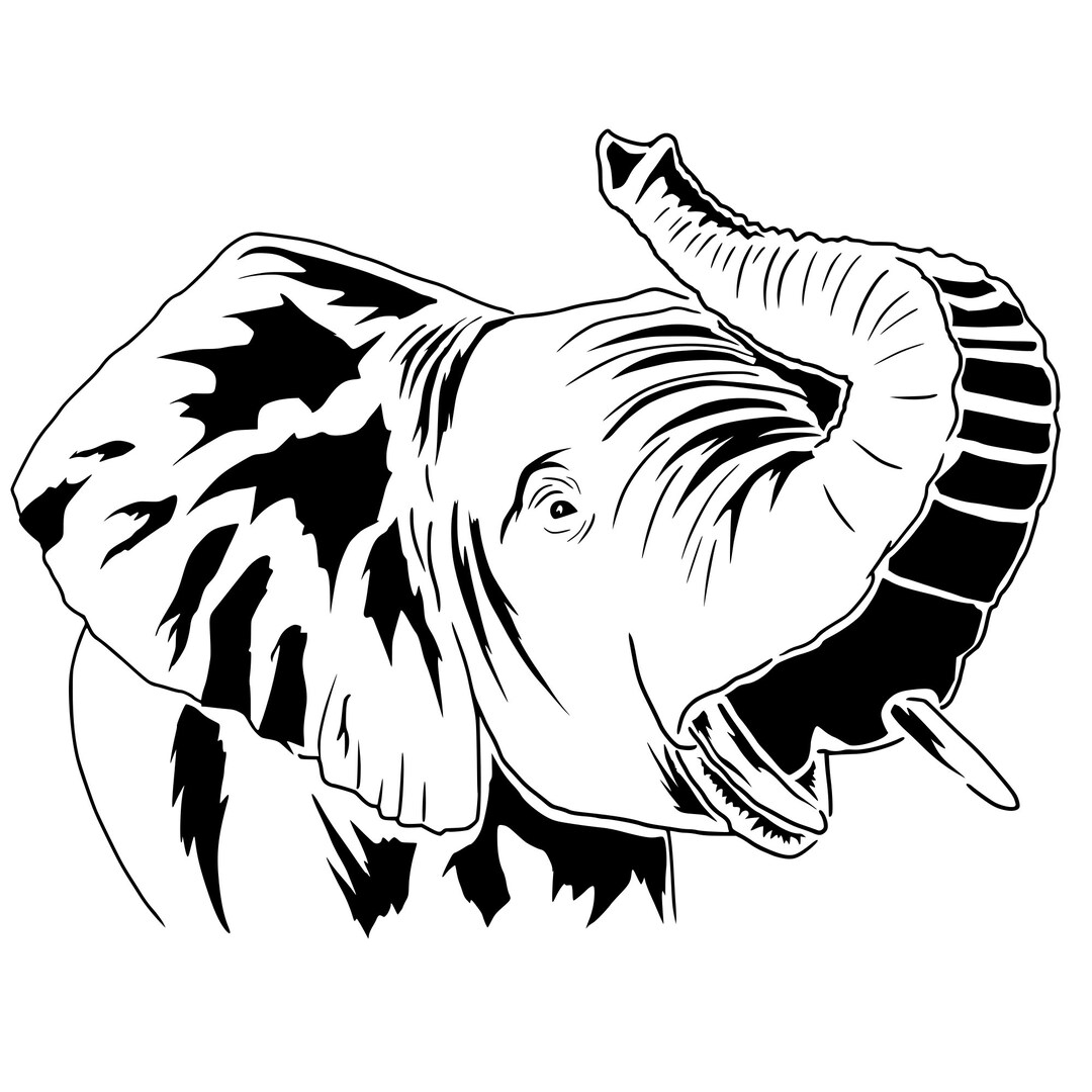 Hand-crafted Elephant Design SVG Files for Silhouette Cameo and Cricut ...