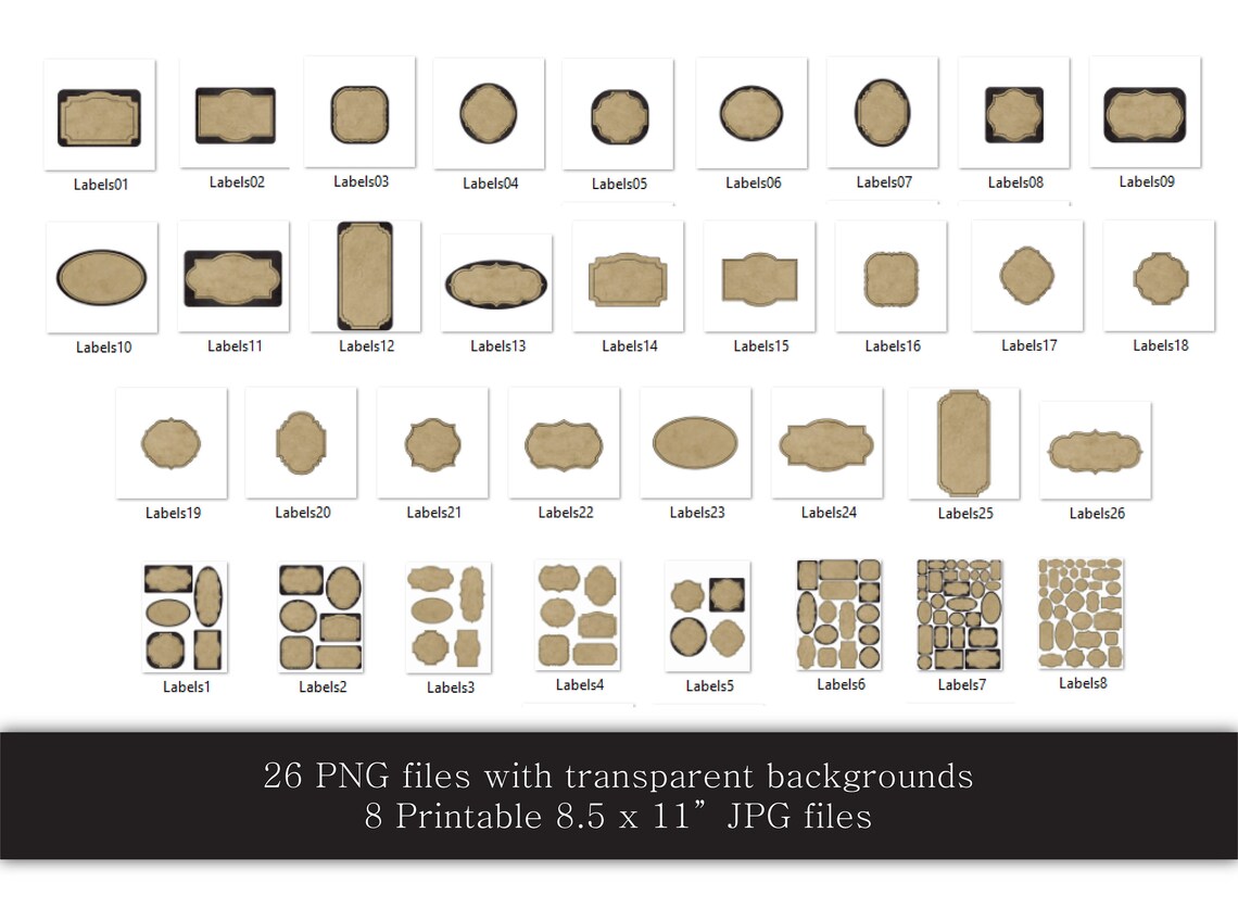 Blank Apothecary Labels Potion Label Round Digital Printable - Etsy