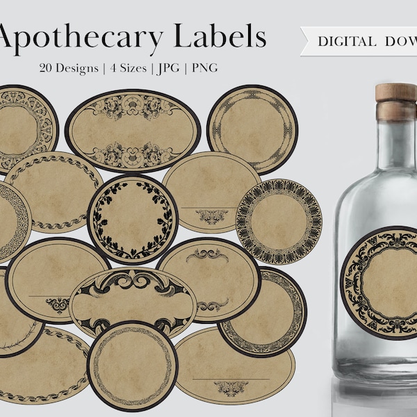 Apothecary Jar Label - Etsy