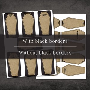 Coffin Apothecary Label, Potion Labels Blank Halloween Digital ...