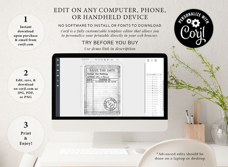 Editable Library Card Invitation Digital Printable - Etsy