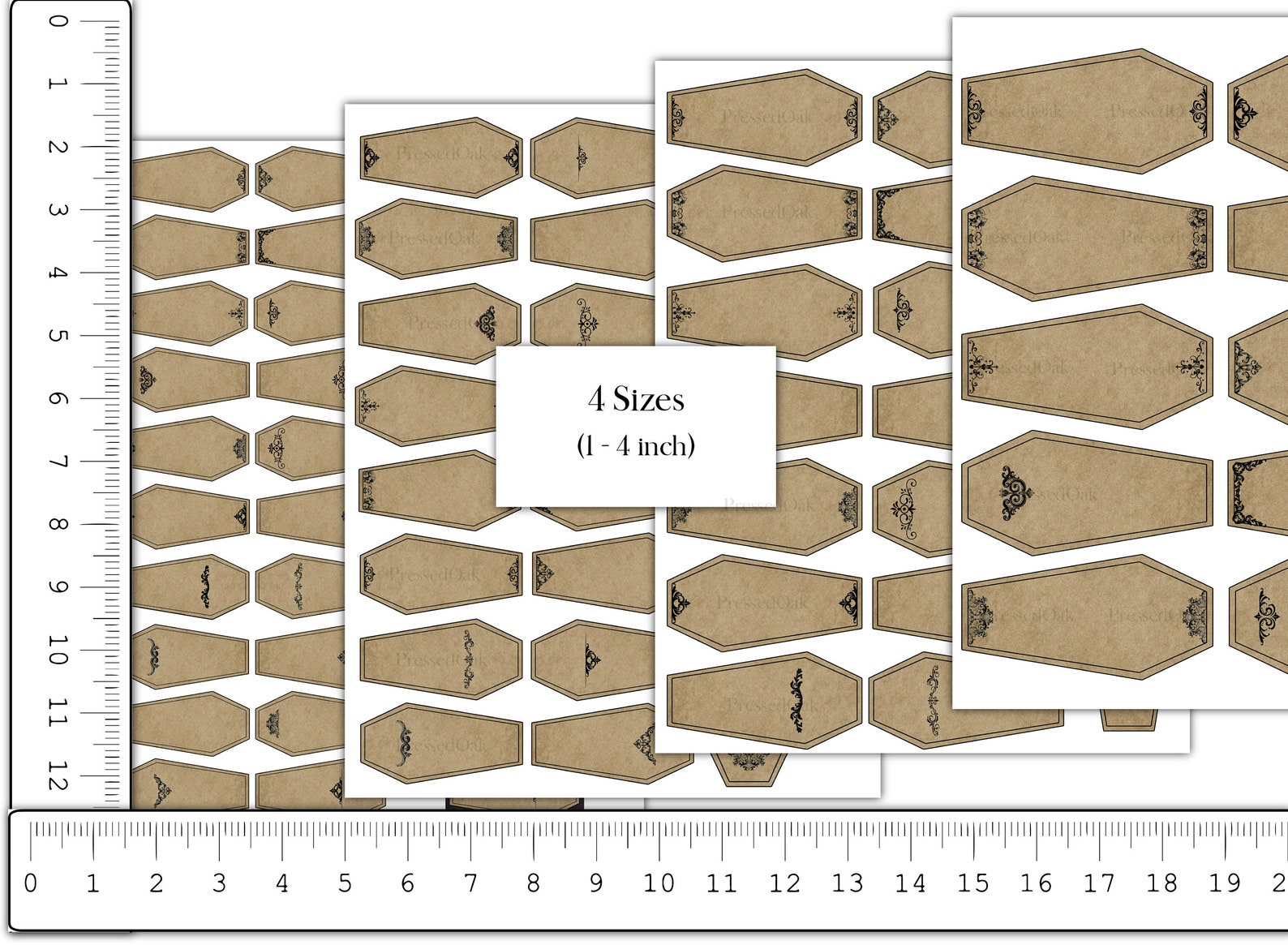 Coffin Apothecary Label Potion Labels Blank Halloween Digital - Etsy