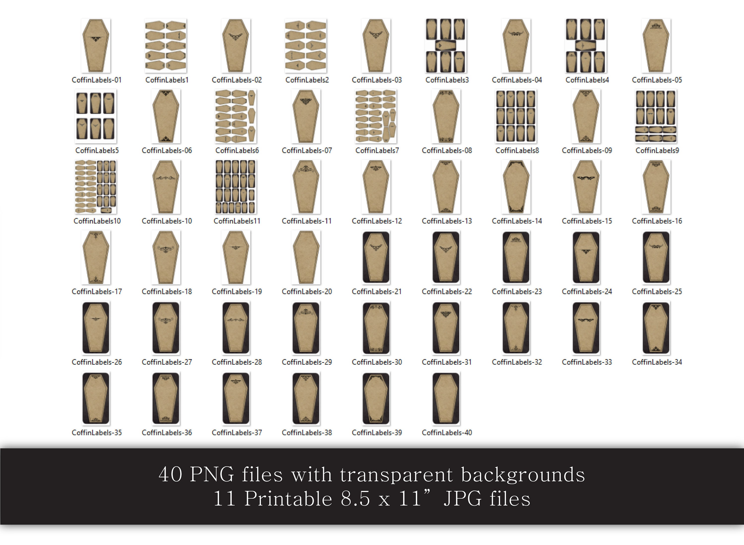 Coffin Apothecary Label Potion Labels Blank Halloween Digital - Etsy