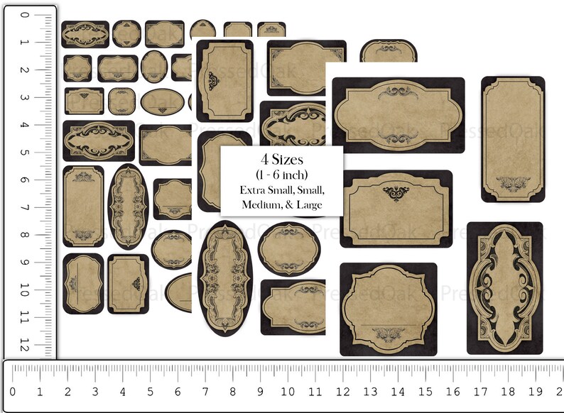 Apothecary Label Potion Labels Round Blank Digital Printable - Etsy