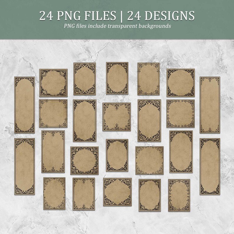 Rectangle & Square Apothecary Labels, Vintage Blank Potion Labels for ...