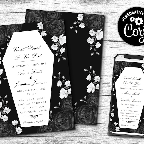 Coffin Invitation - Etsy Australia