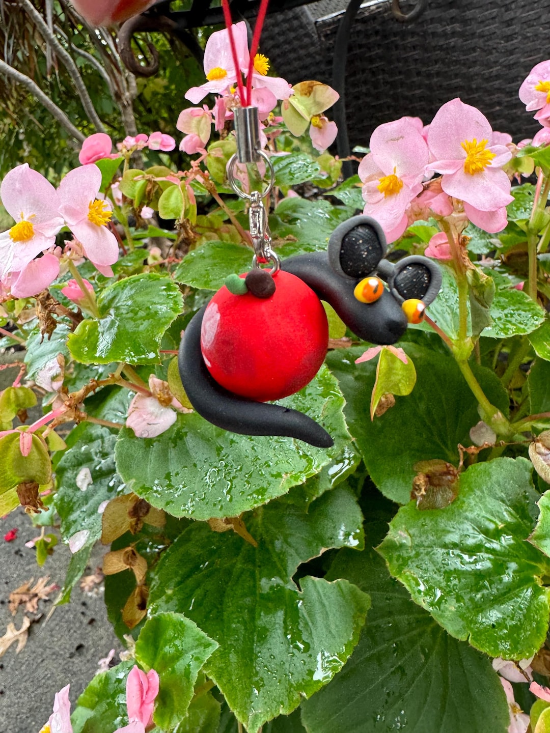 Good Omens Crowley Snake Keychain // Polymer Clay Charm // - Etsy