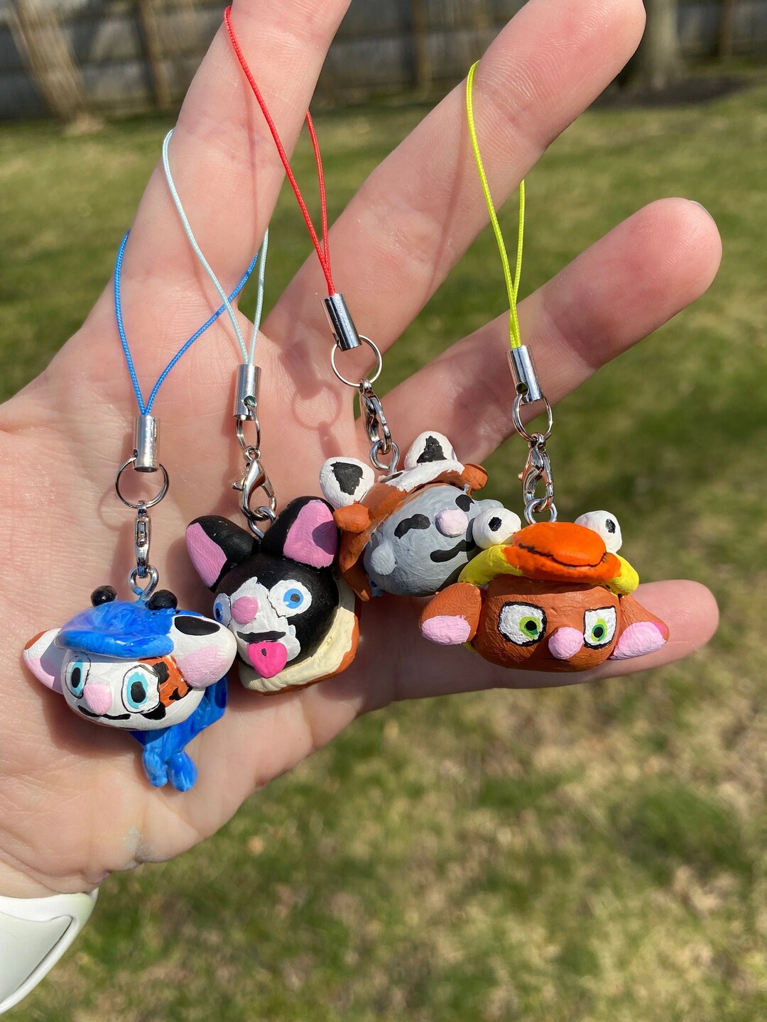 Cats in Onesies Polymer Clay Keychains - Etsy