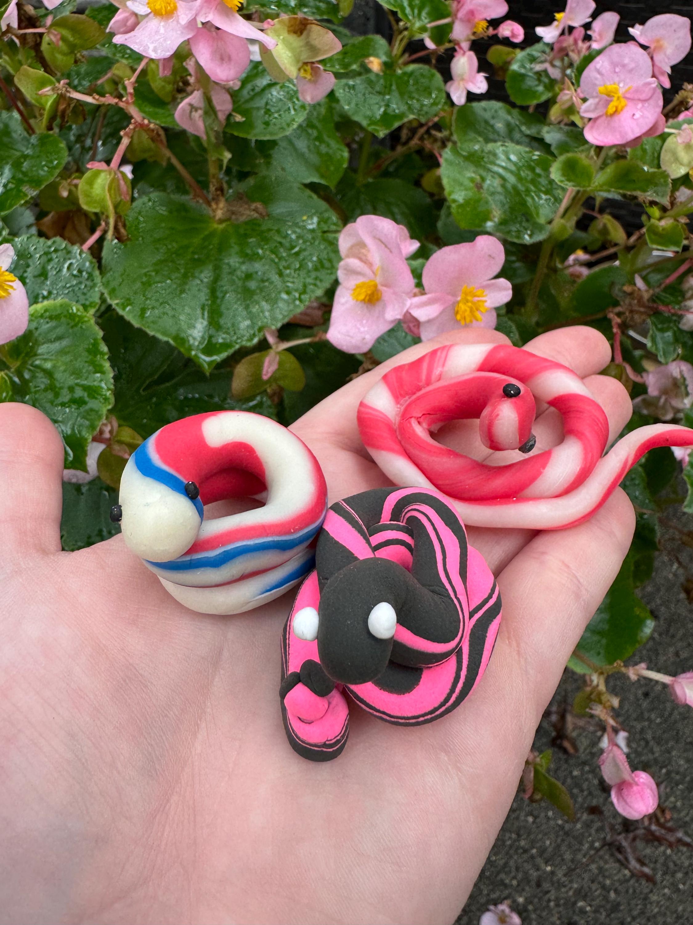 Snake Polymer Clay Sculptures - Etsy