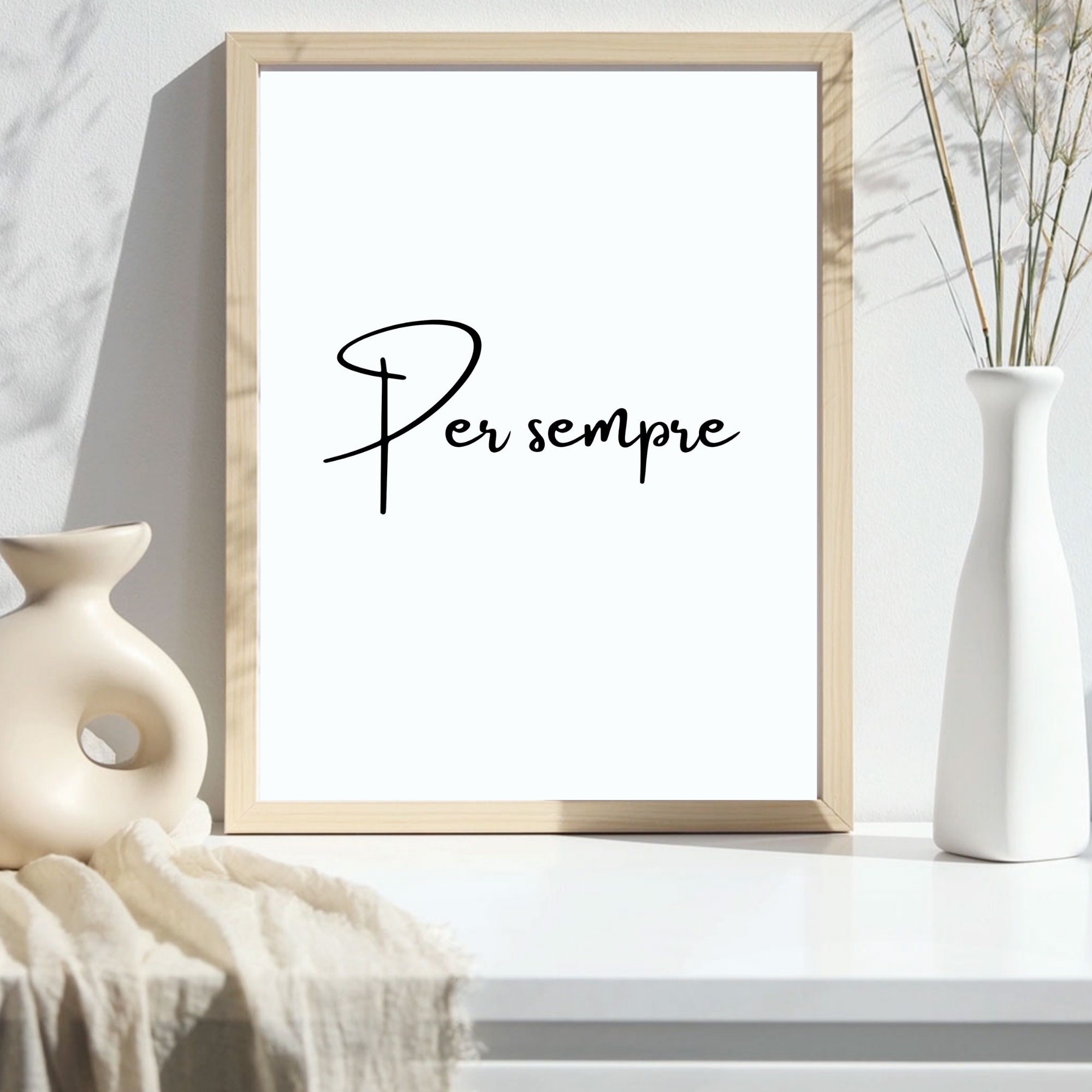 Per Sempre, Italian Word, Poem, Digital Poetry, Art Quote, Quote Sign ...