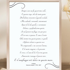 Giacomo Leopardi, Poem, Digital Poetry, Art Quote, Quote Sign ...