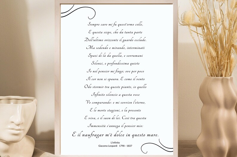 Giacomo Leopardi, Poem, Digital Poetry, Art Quote, Quote Sign ...